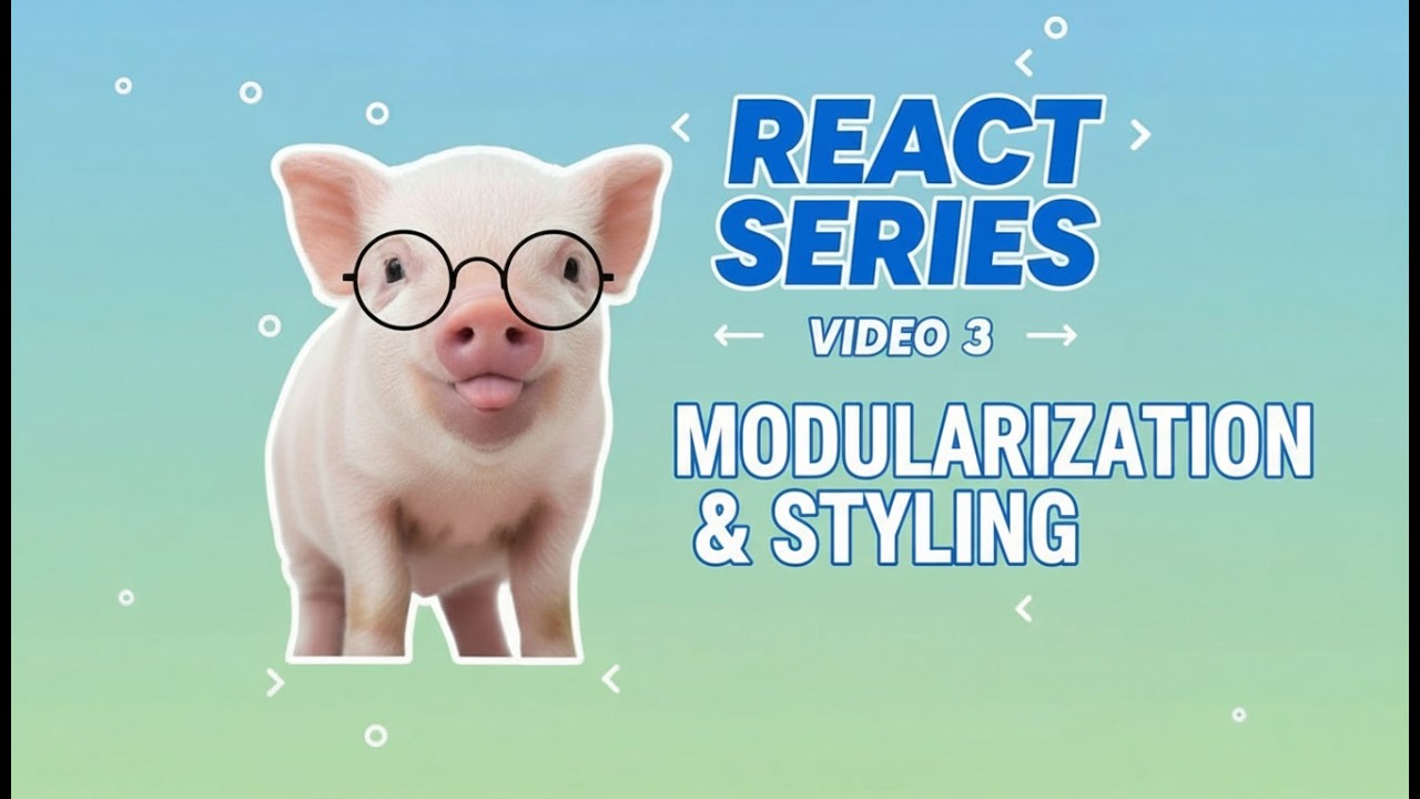 React + TypeScript 3: Modularizing and Styling
