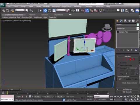 3ds Max Exercise ControlPanel Low Poly part 4 | trainusnow.com