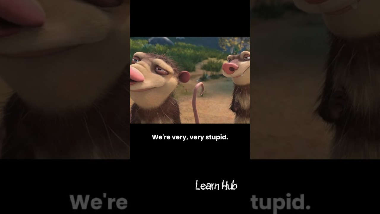 😂 “Because We’re Stupid!” | Learn English with Ice Age