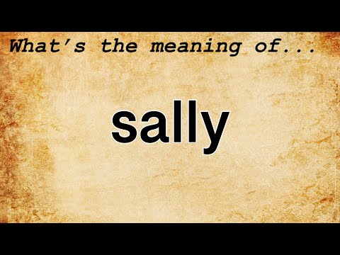 Sally Meaning : Definition of Sally
