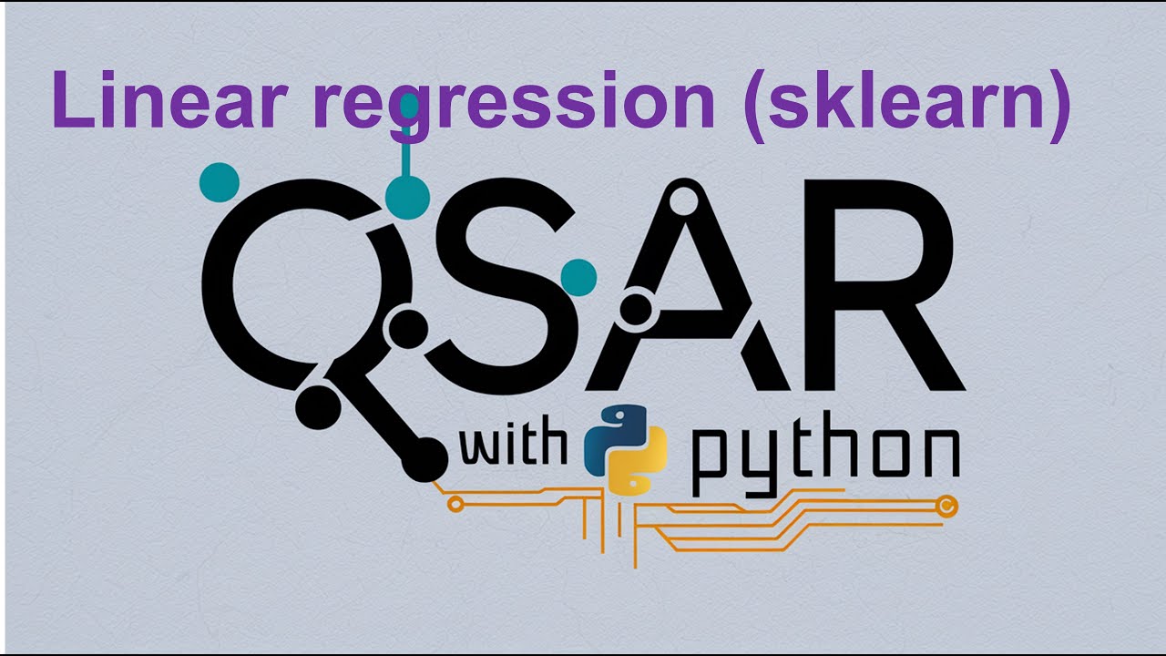 [QSAR with python: w3-4] linear regression in scikit learn