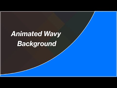 Arabic HTML CSS Tutorials Animated Wavy Background - الورشه