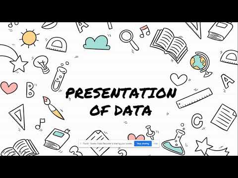PRESENTATION OF DATA