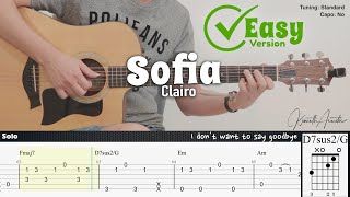 Clairo | Fingerstyle Guitar - Sofia (Easy Version) by Kenneth Acoustic 악보