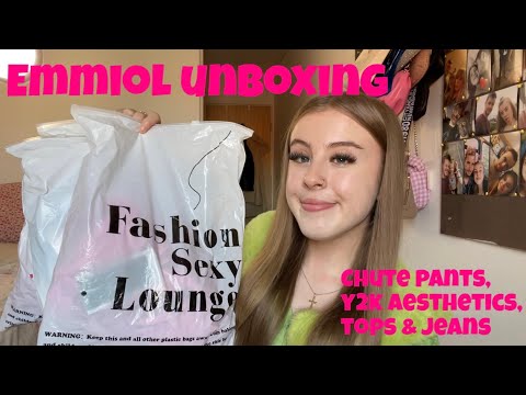 EMMIOL AUTUMN 2022 HAUL ( CHUTE PANTS, Y2K AESTHETIC, JEANS & TOPS )