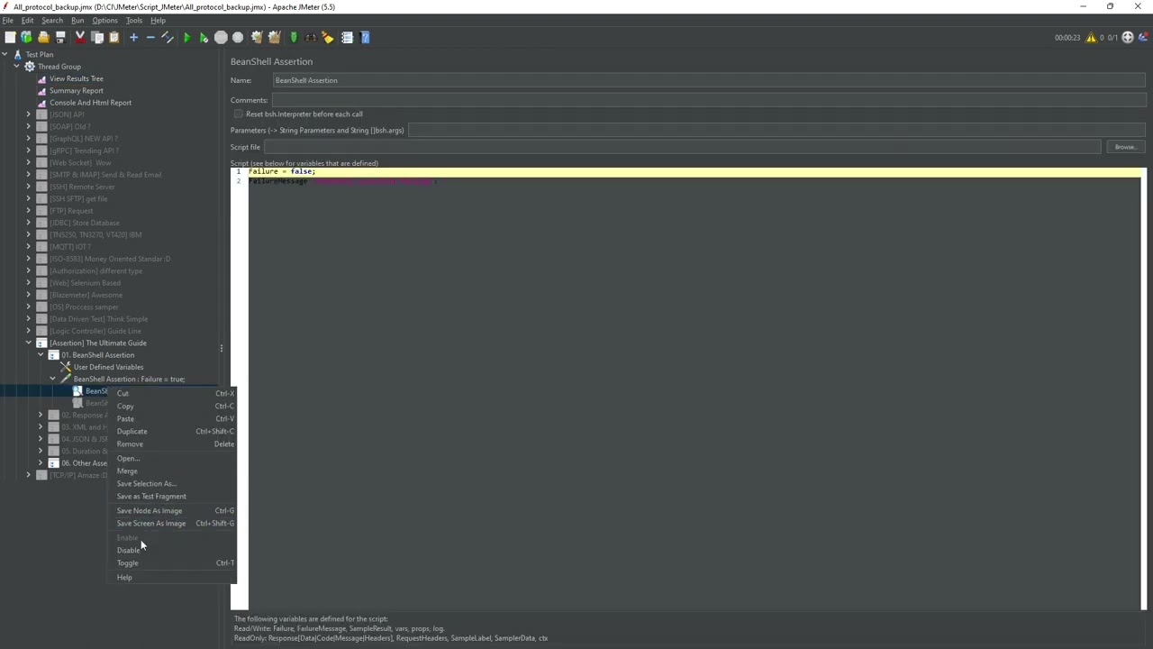 Beanshell assertion | Example