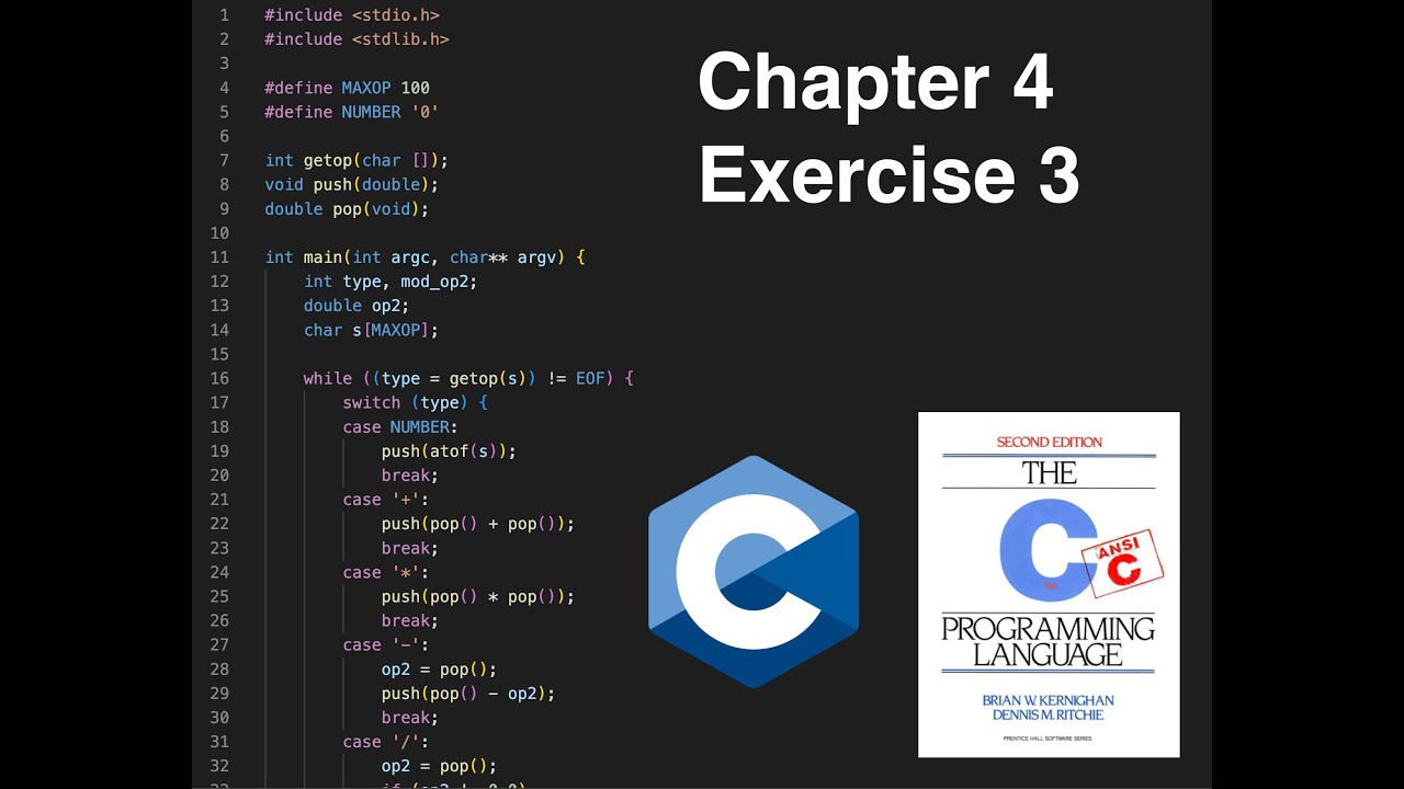K&R - C Programming Language - 4-3 Solution