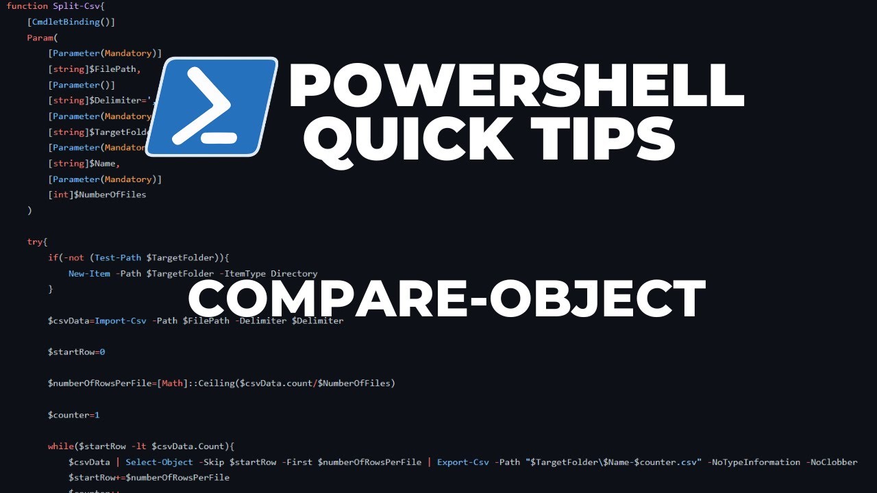 PowerShell Quick Tips : Compare-Object