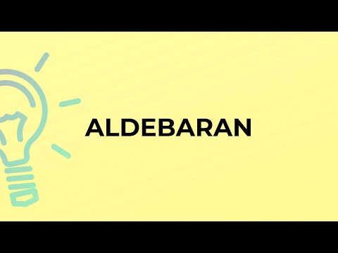 What is the meaning of the word ALDEBARAN?