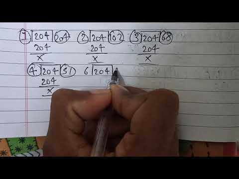factors of 204
