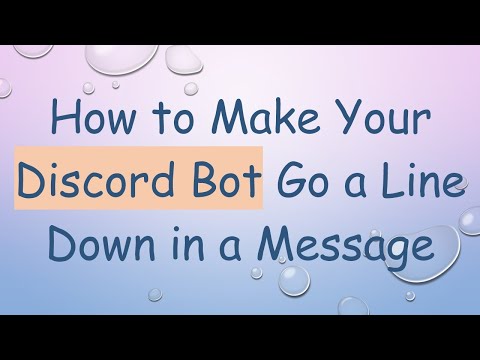 How to Make Your Discord Bot Go a Line Down in a Message