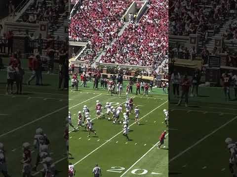 Practice at Bryant Denny stadium
