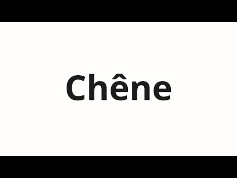 How to pronounce Chêne