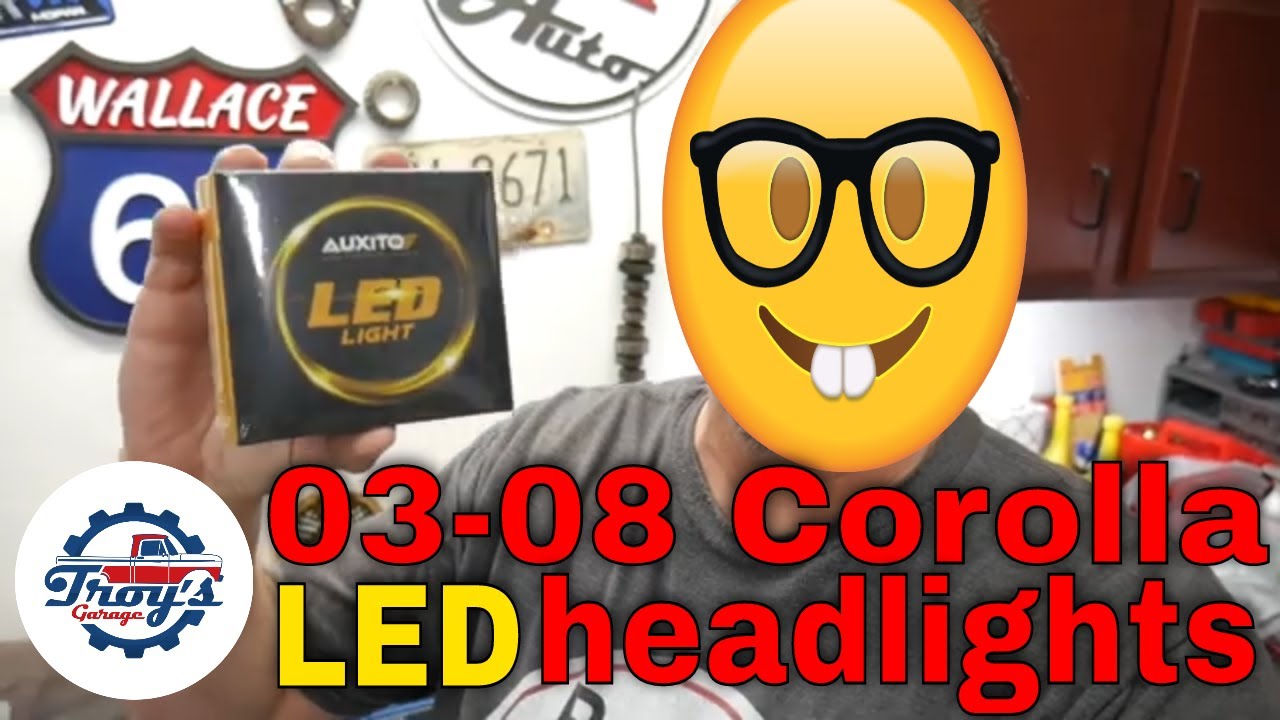 EASY 2003-2008 Toyota Corolla LED Headlight and reverse lights Upgrade AUXITOLED