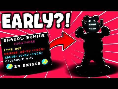 I GOT SHADOW BONNIE EARLY?! (Five Nights TD)