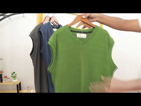 Men's Premium Quality Sleeveless V Neck Rib Sweater
