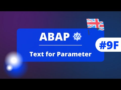 SAP ABAP - Text for Parameter