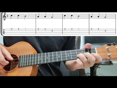The Alphabet Song - Easy Beginner Ukulele Tabs With Playthrough Tutorial Lesson