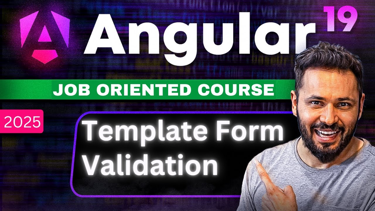 Angular 19 Tutorial #40 Template Driven Forms: Validation Made Easy! #angular19  #angulardeveloper
