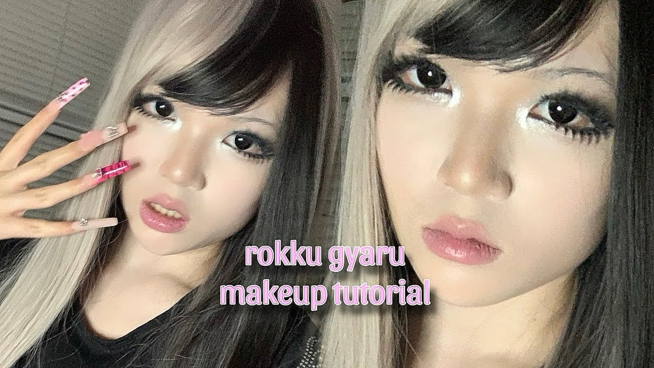 rokku gyaru makeup tutorial ౨ৎ⋆˚｡⋆