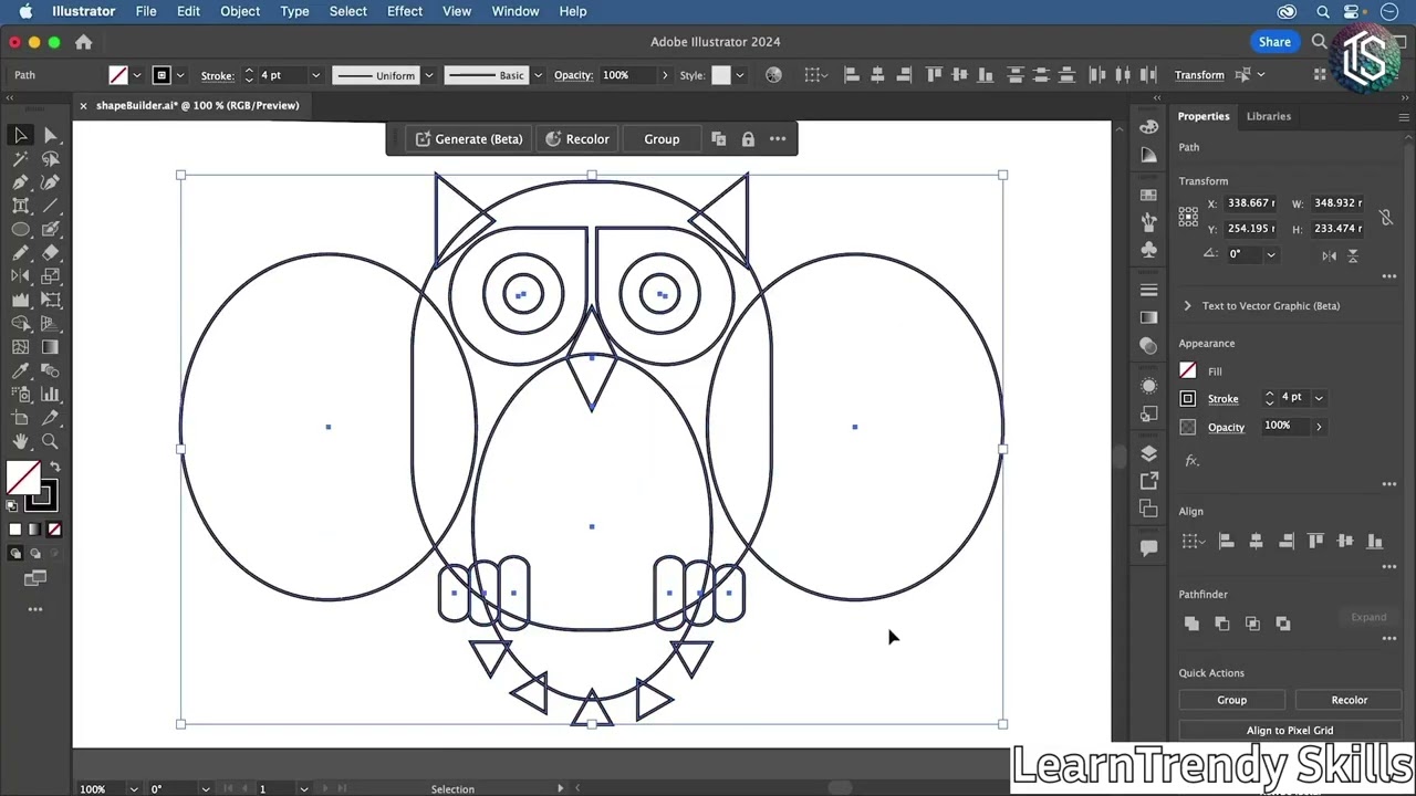 Master the Shape Builder Tool in Illustrator | Easy Shape Combining Tutorial