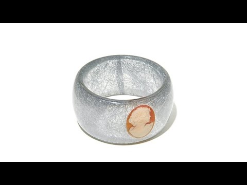 AMEDEO "Florentine" 30mm Cameo Resin Bangle Bracelet