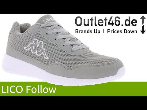 Kappa Follow Grau l Der perfekte Trainingsschuh im Retro-Look l 360° Video l Outlet46.de