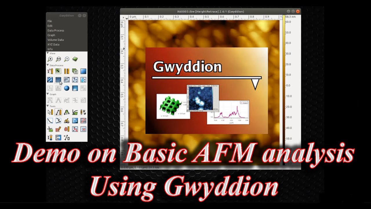 Demo on Basic AFM Analysis using Gwyddion