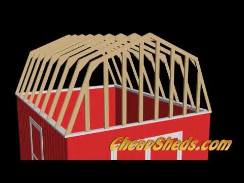 How To Build Barn Style Shed Roof Trusses