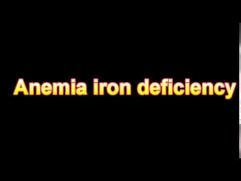 What Is The Definition Of Anemia iron deficiency Medical Dictionary Free Online