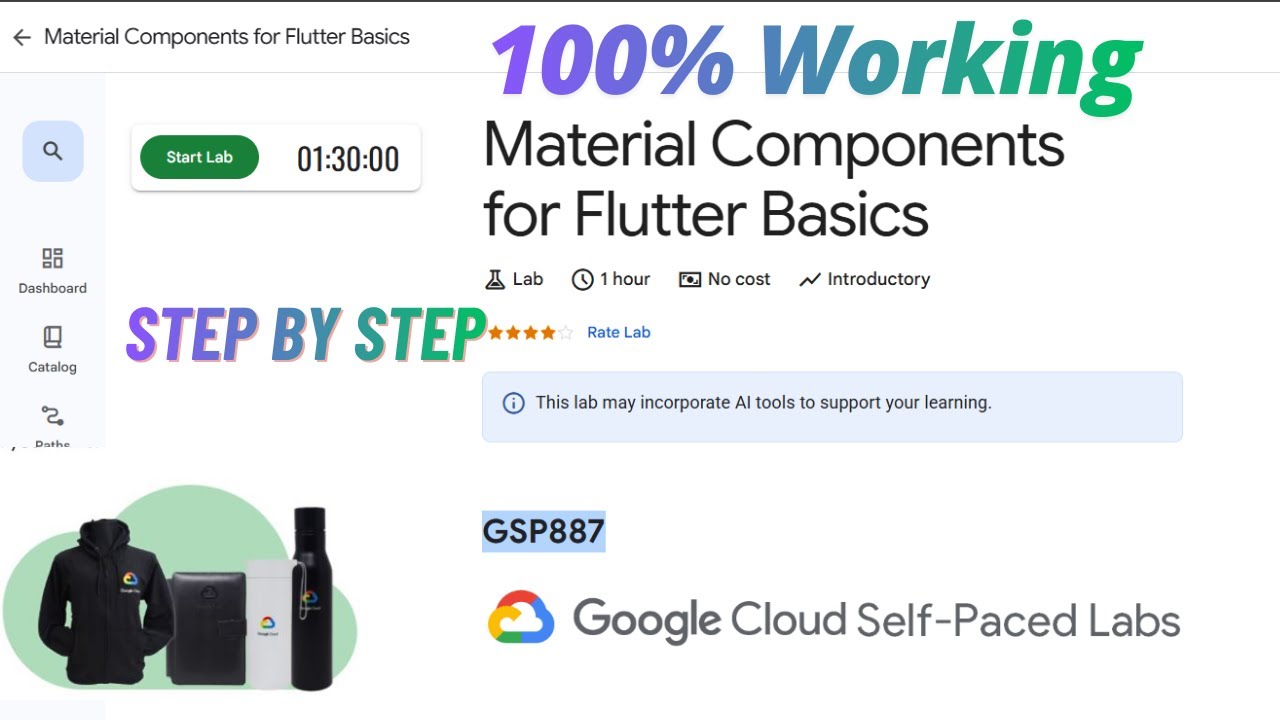 Material Components for Flutter Basics | STEP BY STEP | #GSP887 #qwiklabsarcade2026