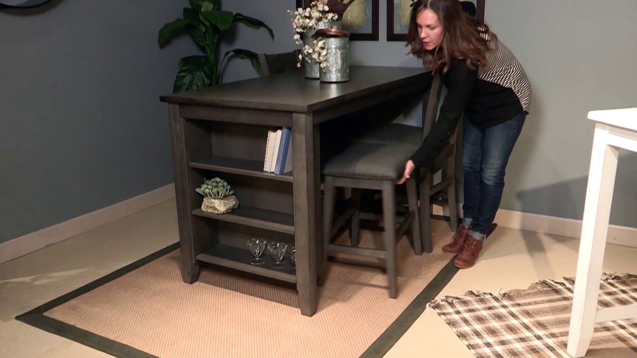 Caitbrook Gray Rectangular Counter Height Dining Table from Ashley ...