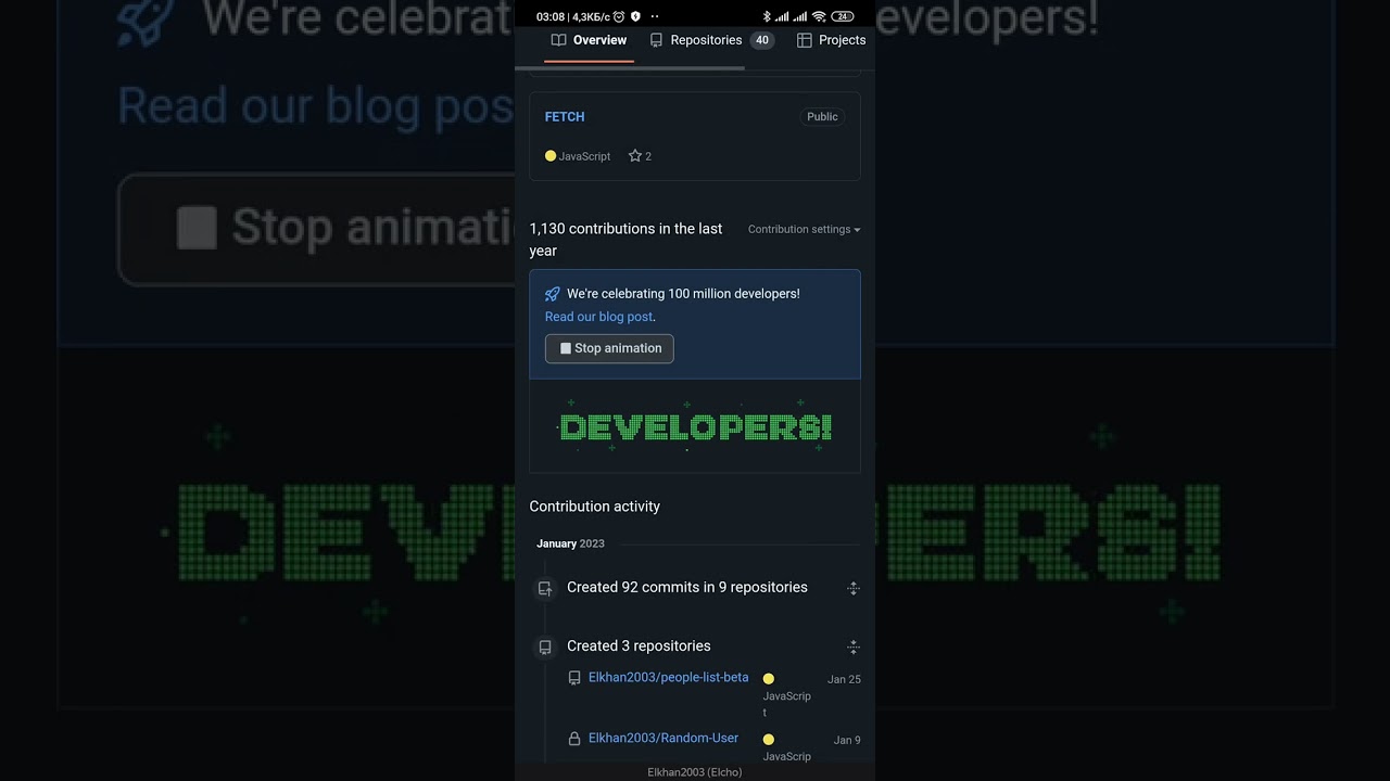 GitHub 100 million developers 🚀