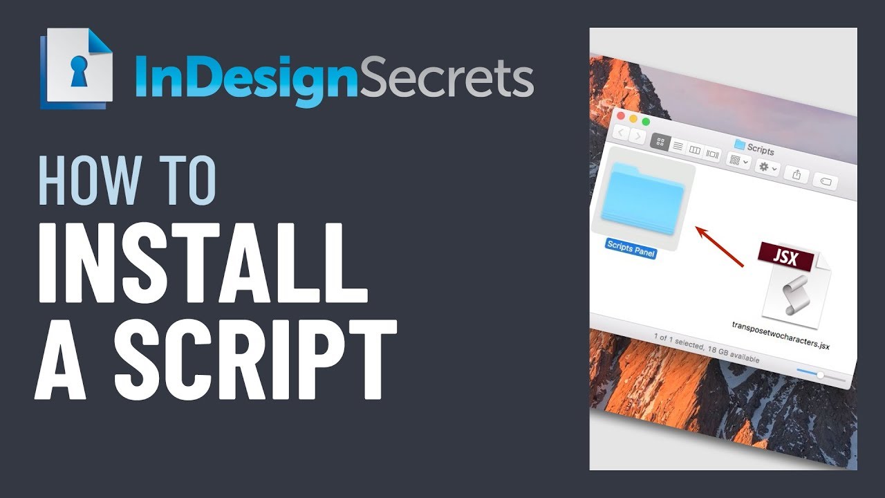 InDesign How-To: Install a Script (Video Tutorial)