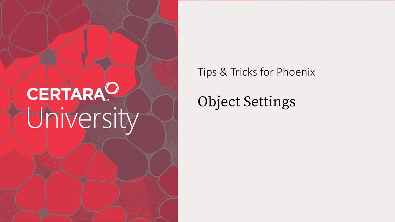 15. Object Settings