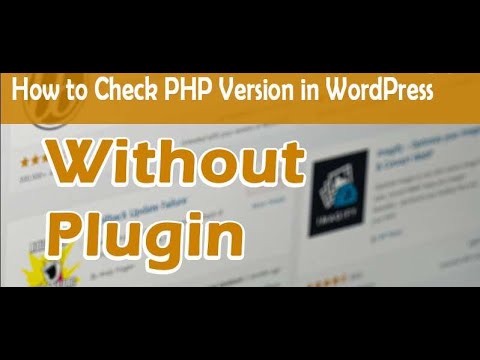 how to check php version in wordpress without plugin
