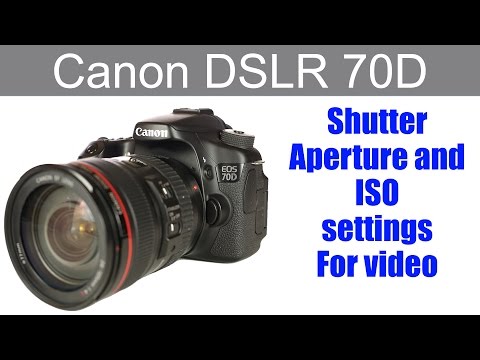 Canon 70D DSLR camera - How I use the shutter speed, aperture and ISO settings