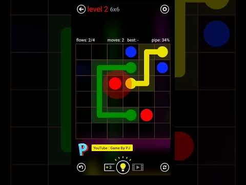 Game : flow free 6x6 level 2 ; game play ; #gameplay #puzzles juegos móviles #gaming #flowfree