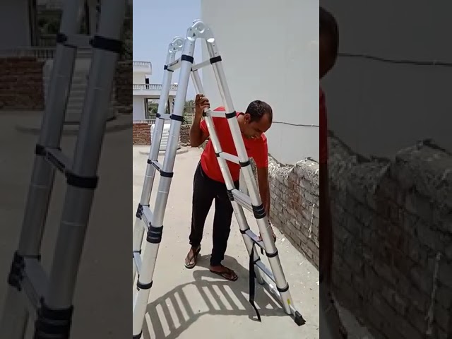 Double A-Type Telescopic Ladders - Corvids 6.6 M Double Extension A ...
