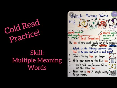 Multiple-Meaning Words/Cold Read