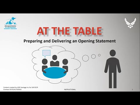 Opening Statement Instructional