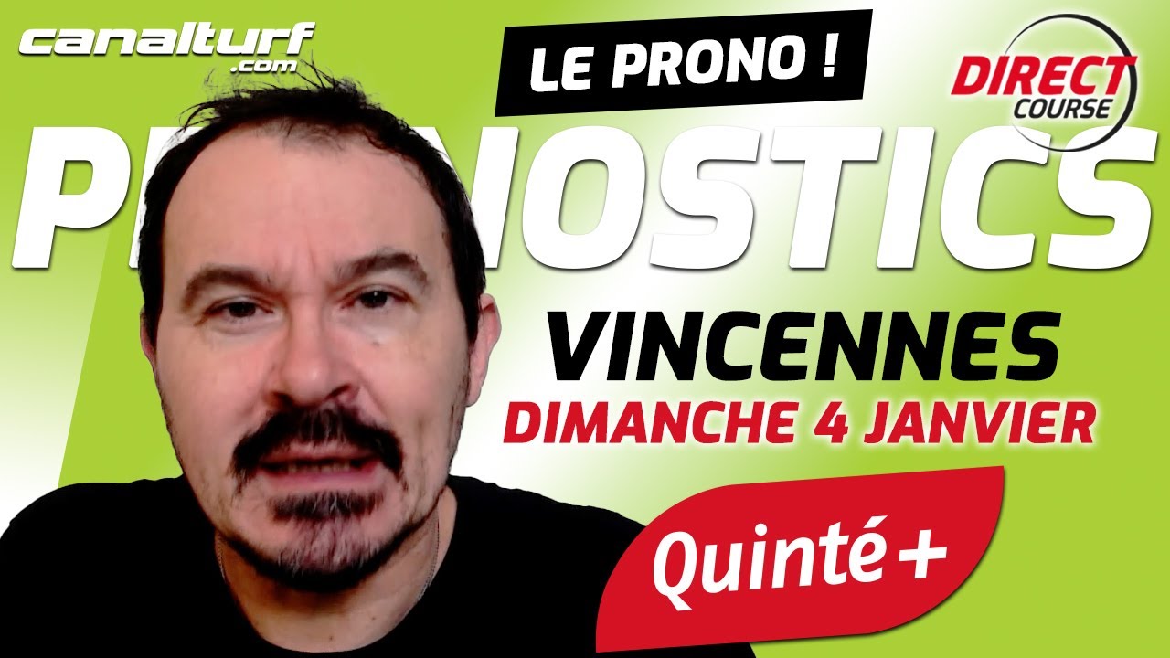 Quinté predictions for Vincennes and PMU races on Sunday, January 4, 2026