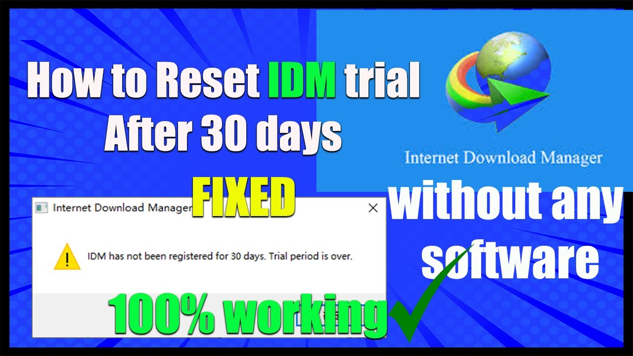 How to reset IDM(internet download manager) trial after 30days 2026
