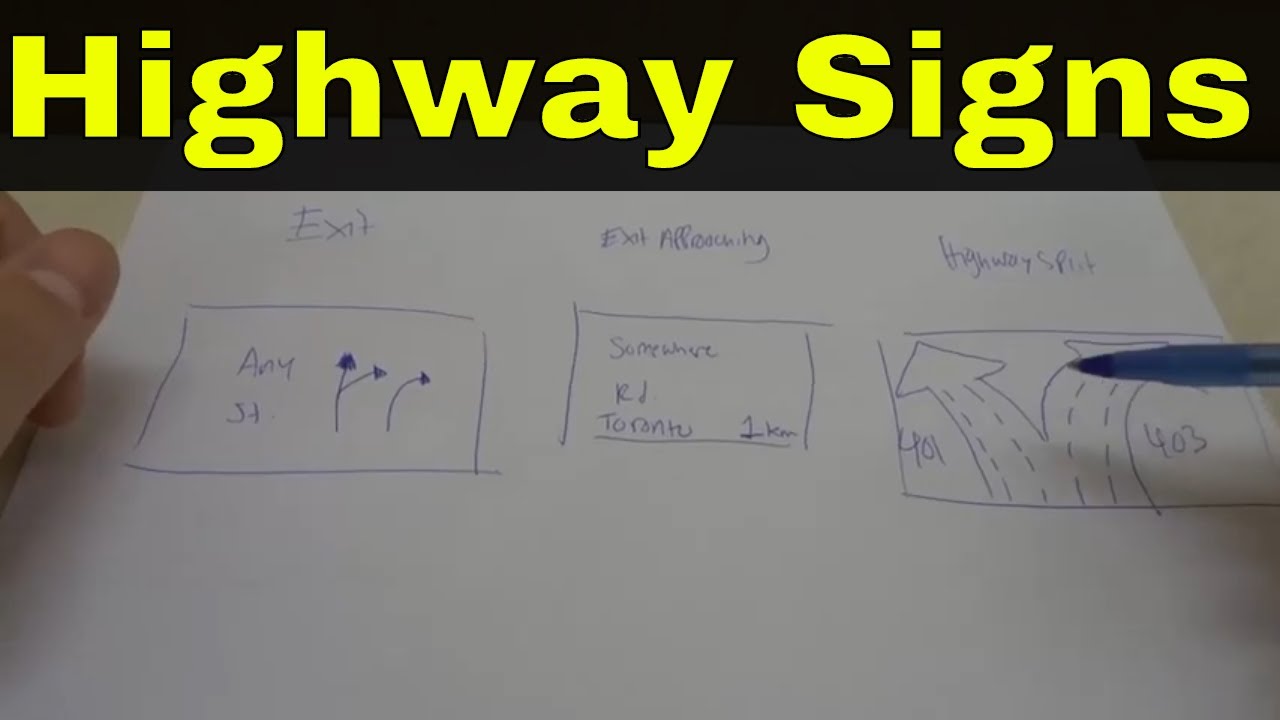 Highway Signs Explained-Full Driving Lesson