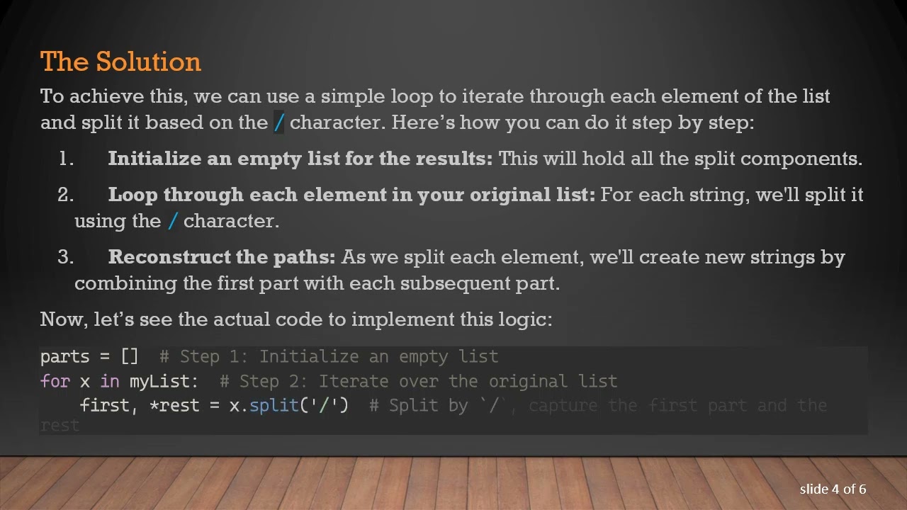 How to Split List Elements into Sublists in Python Using Simple Loops