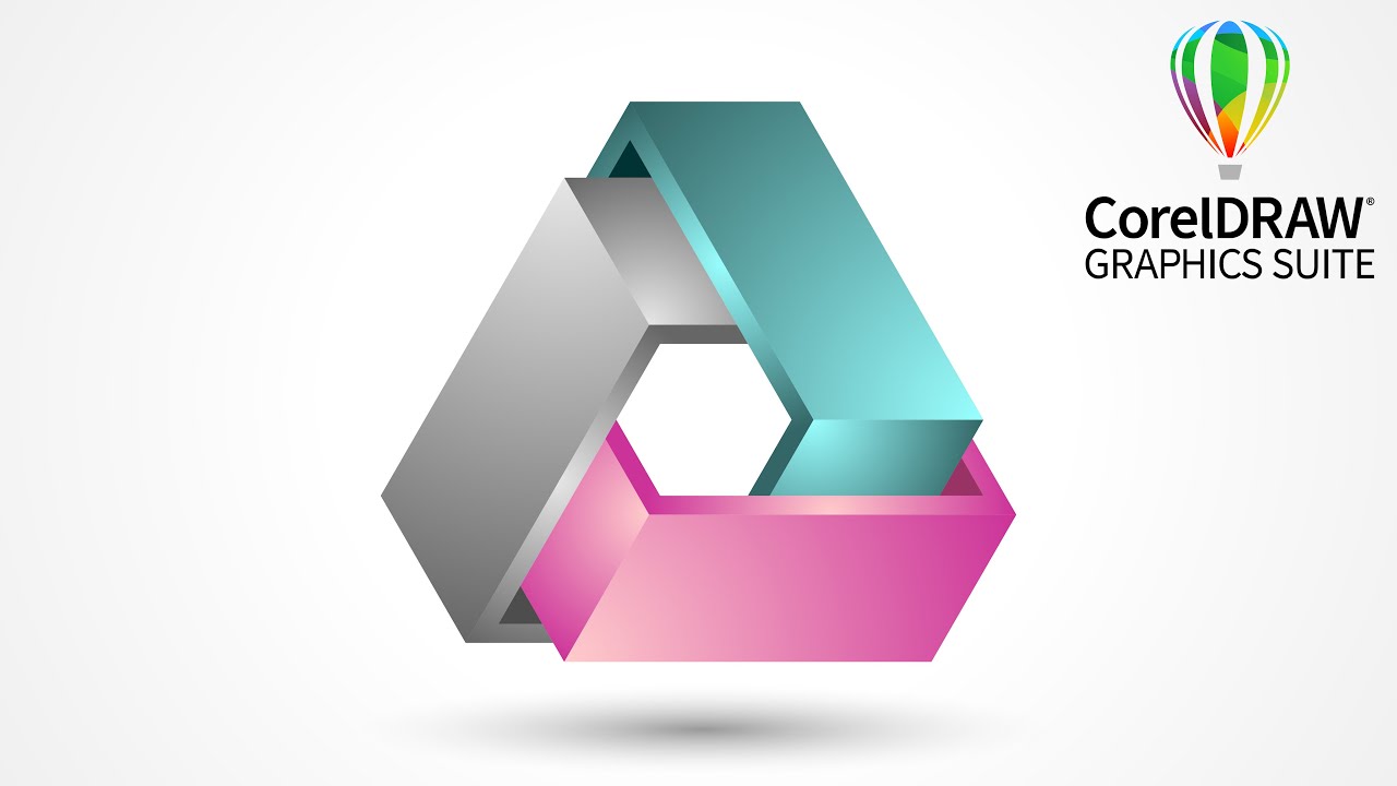 Polygon logo | Learn logo design | Corel DRAW tutorials | 004