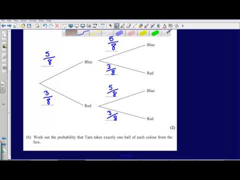 Probability Tree Diagrams 2 (Edexcel GCSE Maths)