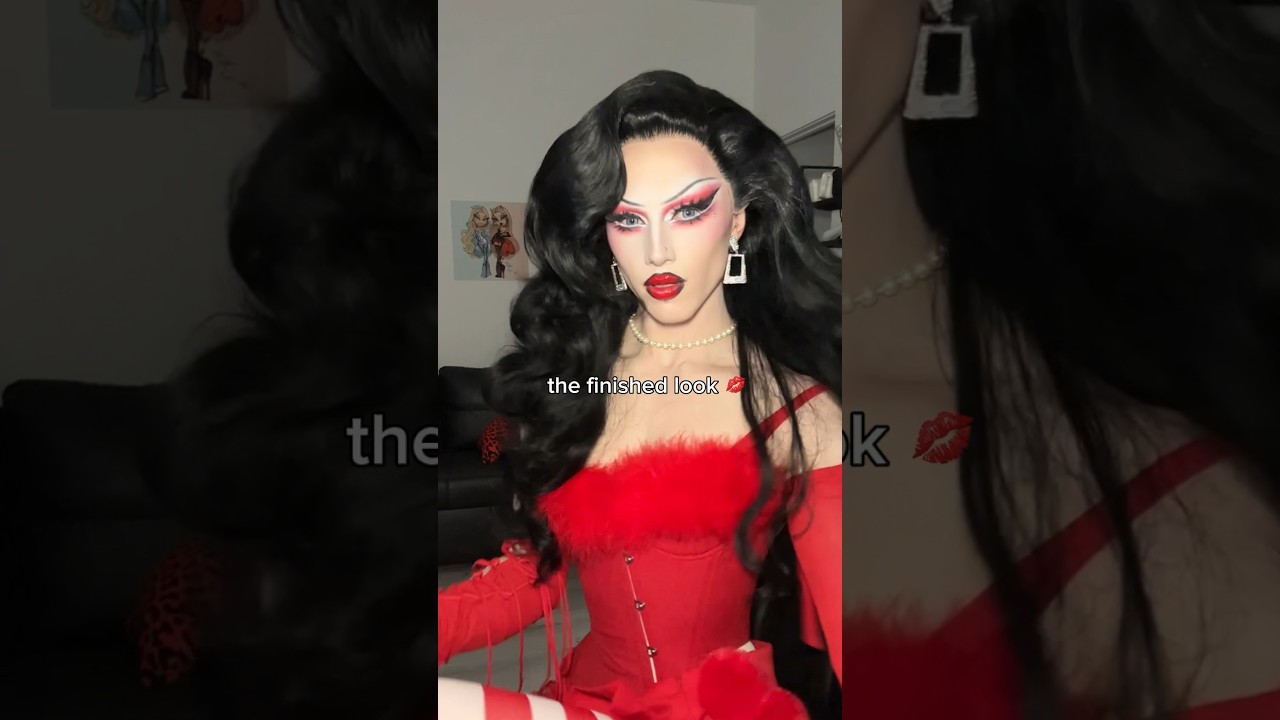 *shocking* boy to girl holiday makeup transformation ❄️