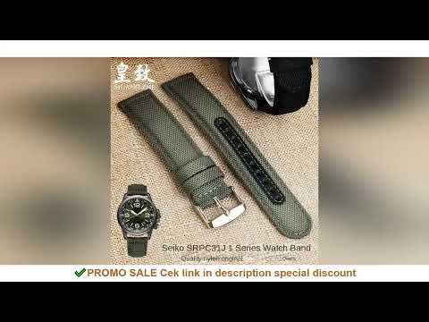 Outdoor Sports Waterproof Nylon Canvas Strap for Seiko SRPC31J1 SRPC63J1 Series Watch Bracelet Hamil