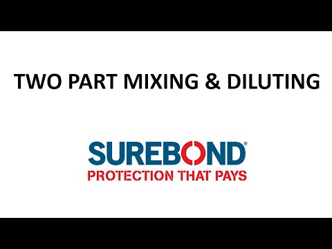 How to Mix & Dilute a Two Part Urethane Sealer - Surebond SB-6700 SurfacePRO Ultra